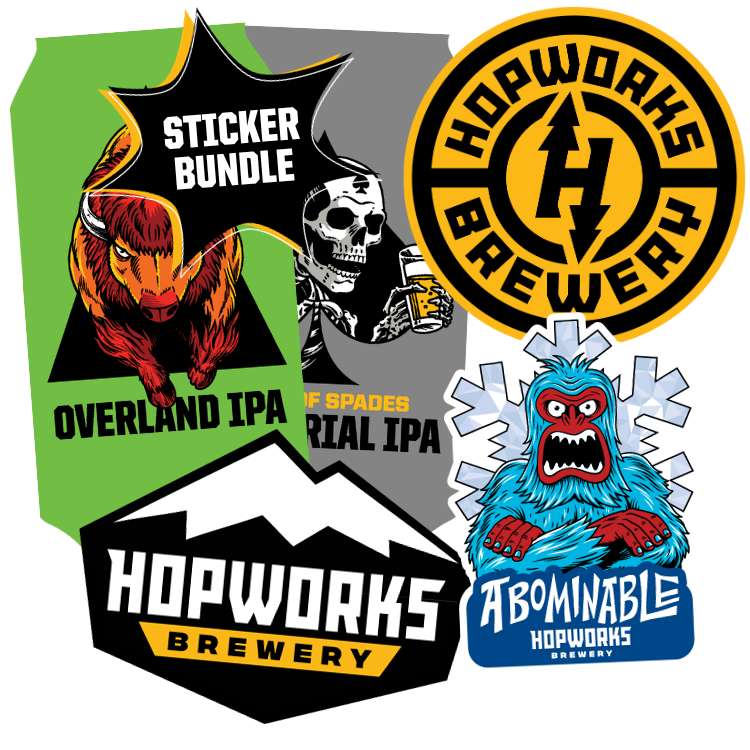 Stickers – tagged "sticker" – Hopworks Brewery